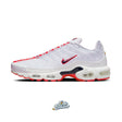 Red and White Nike Tn - Bloodshot - Air Max Plus White and Red