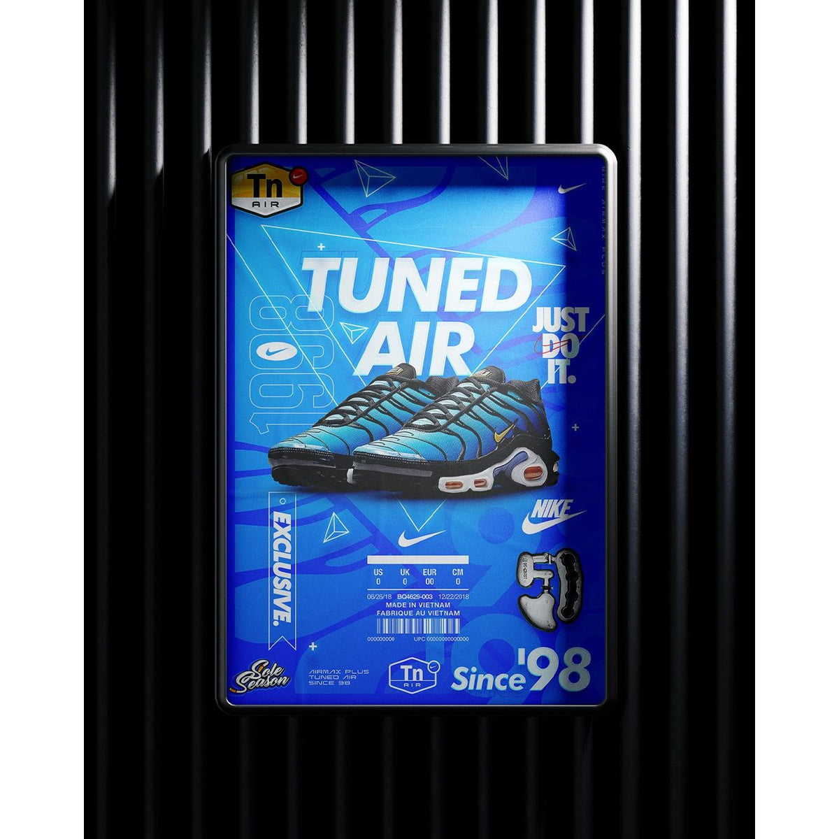 Nike Tn - Hyper Blue 'Tuned Since '98' - A3 Poster