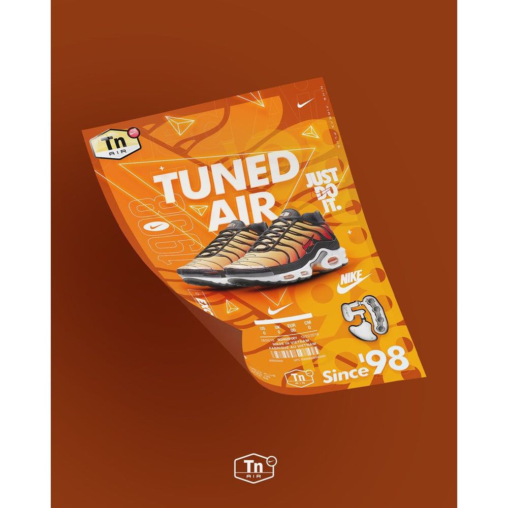 Nike Tn - Sunsets 'Tuned Since '98' - A3 Poster