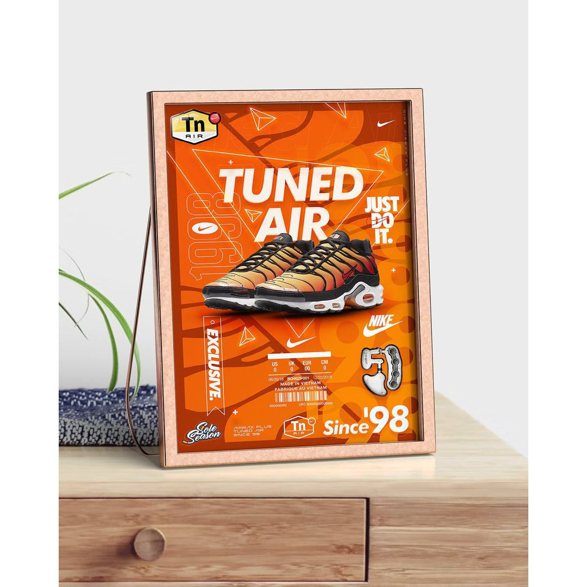 Nike Tn - Sunsets 'Tuned Since '98' - A3 Poster